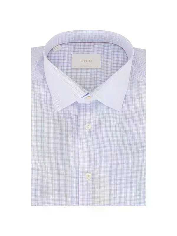 Eton Checked Shirt - Blue