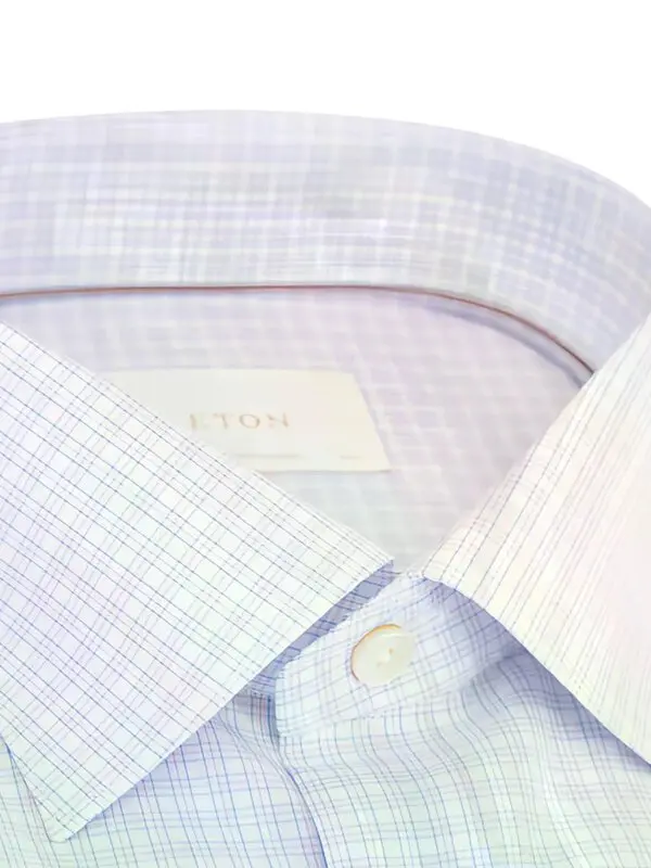 Eton Checked Shirt - Blue