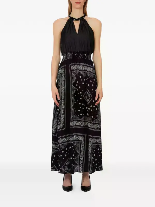 Liu Jo Paisley V-neck Dress