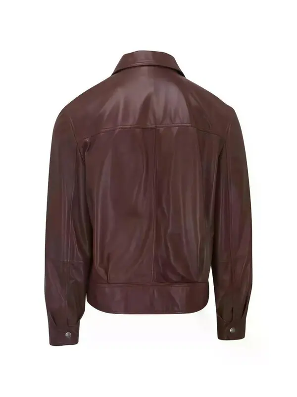 Brunello Cucinelli Zip Leather Jacket