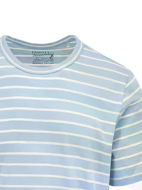 Faherty Brand Striped Knit T-shirt - Blue