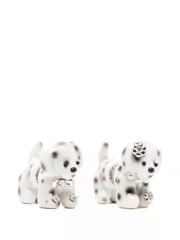 YVMIN Paradise Dog-design Earrings - Silver