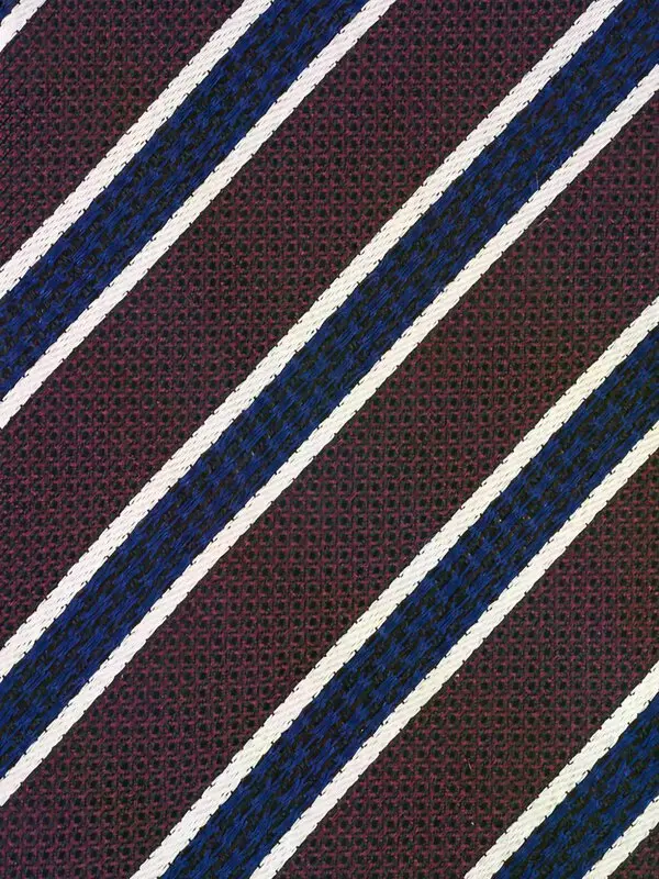 Zegna Striped Silk Tie - Red