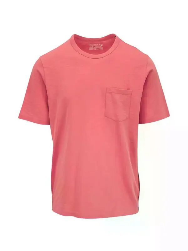 Faherty Brand Sunwashed Pocket T-shirt - Red
