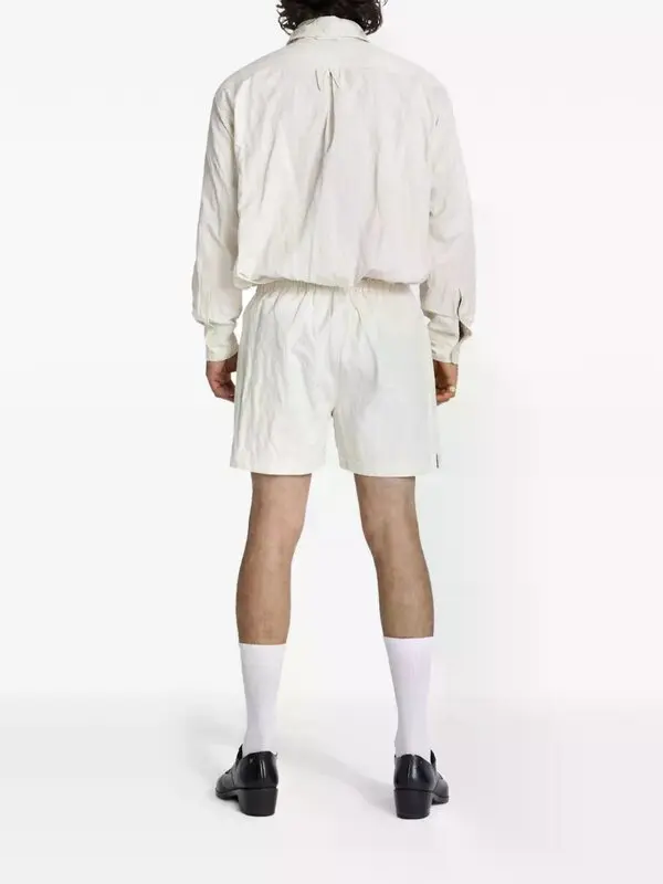 WILLY CHAVARRIA Textured Elasticated Shorts - Neutrals