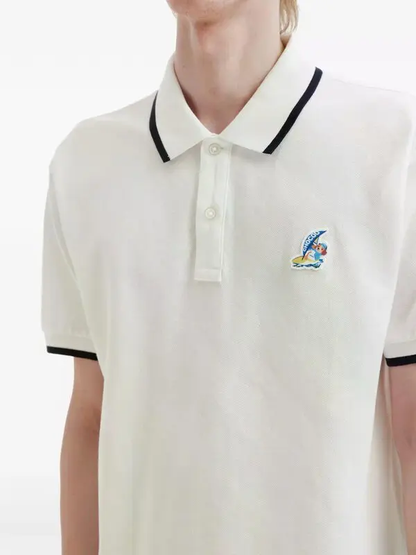 CHOCOOLATE Trimmed Embroidered Polo Shirt