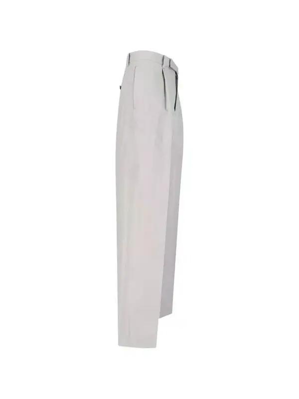 JIL SANDER Belt-loops Trousers - Grey