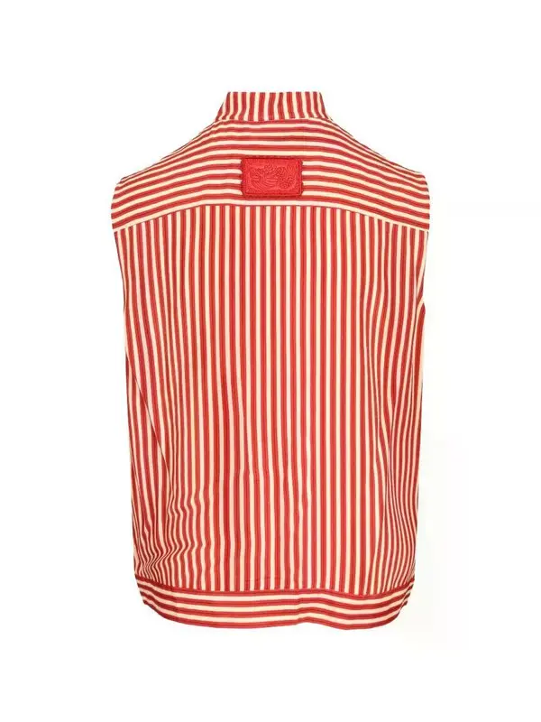 HUI HUI Lorenzo Striped Knotted Top