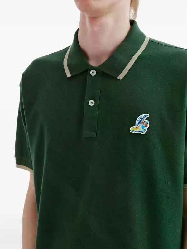 CHOCOOLATE Logo-patch Polo Shirt - Green
