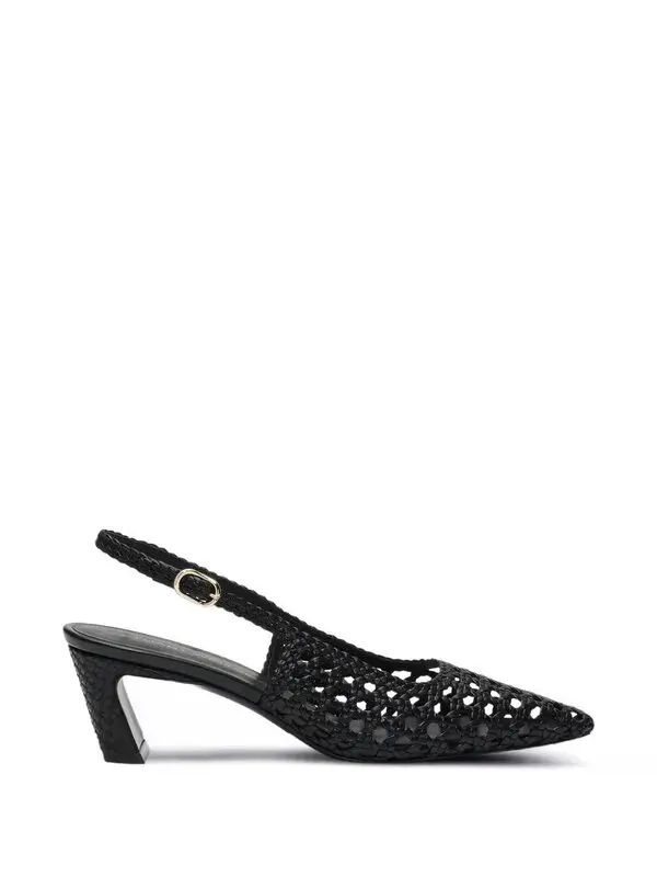 STUART WEITZMAN Stassi Woven Slingback Pumps - Black