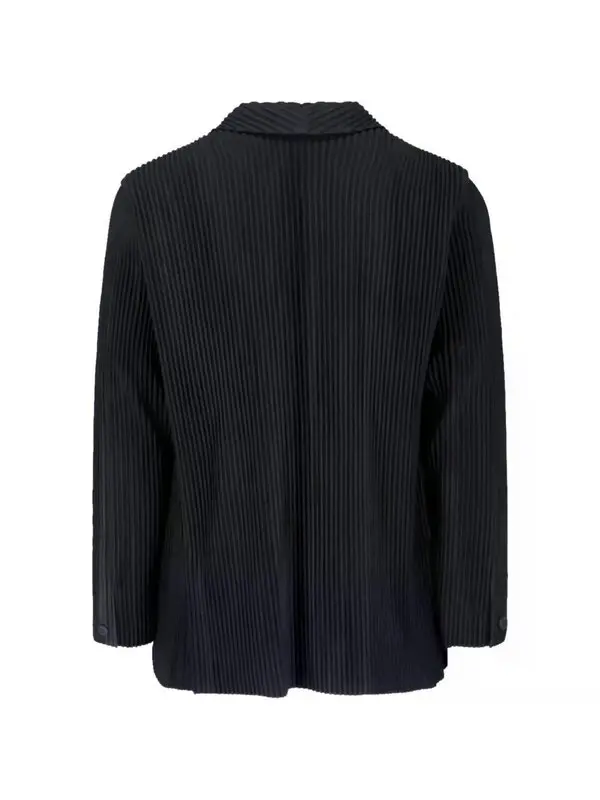Issey Miyake Pleated Double-breasted Blazer