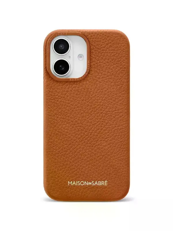 MAISON DE SABRE Iphone 16 Leather Phone Case - Brown