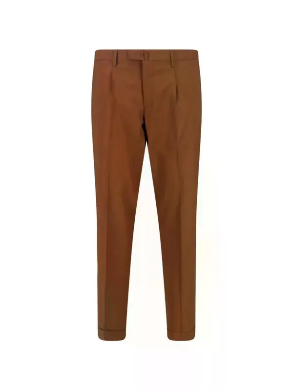 BRIGLIA 1949 Belt-loops Trousers - Brown