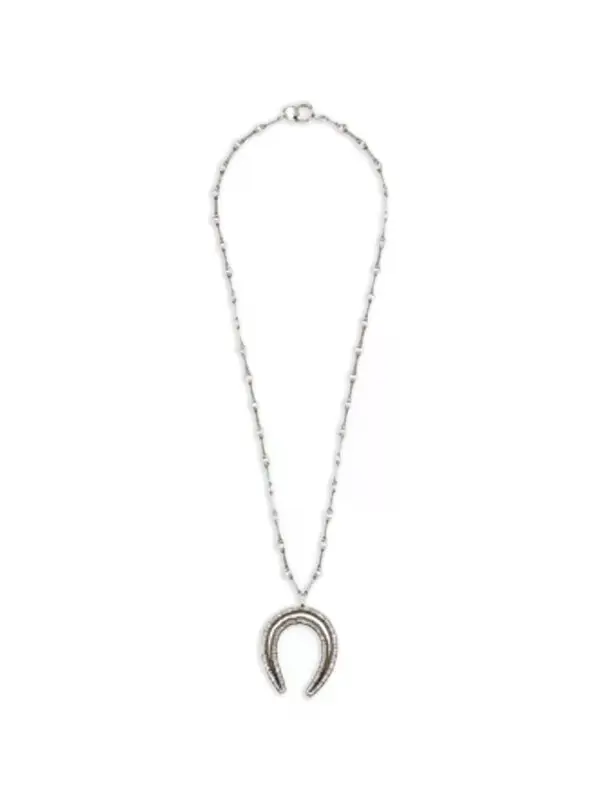 Isabel Marant Horseshoe Pendant Necklace - Silver