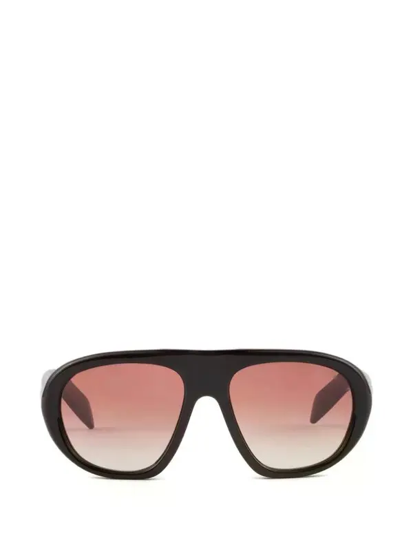 Prada Oversized Pilot Sunglasses - Brown