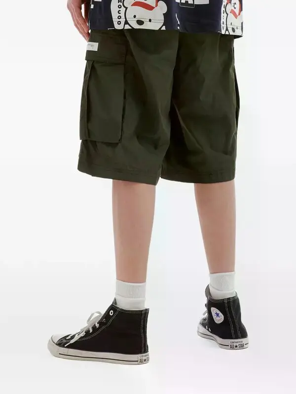 CHOCOOLATE Cargo Drawstring Shorts - Green