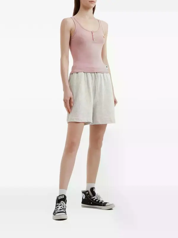 CHOCOOLATE Emblem Detail Shorts - Grey