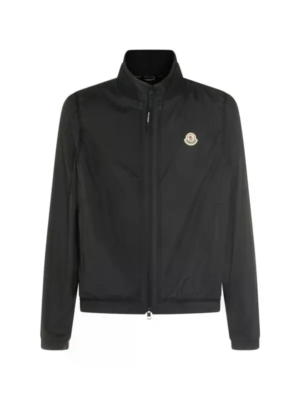 Moncler Logo-patch Zip-up Jacket - Black