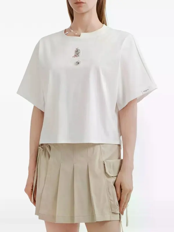 MUSIUM DIV. Appliqué Boxy T-shirt