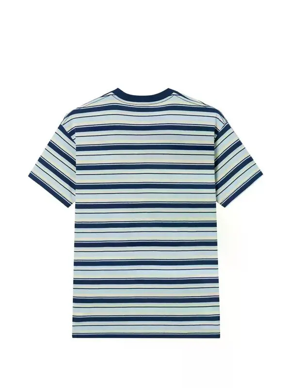 FINGERCROXX Striped Embroidered T-shirt