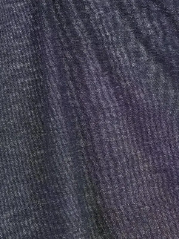 Zegna Notched Linen T-shirt - Blue