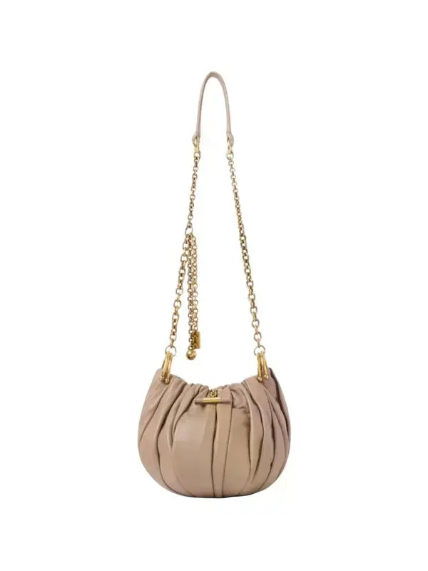 Chloé Plissé Crossbody Bag - Neutrals