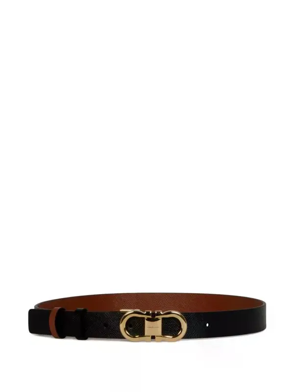FERRAGAMO Gancini Buckle Belt - Black