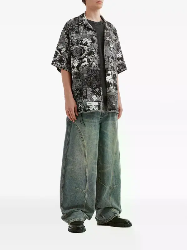 MUSIUM DIV. Short-sleeve Graphic-print Shirt