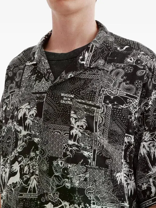 MUSIUM DIV. Short-sleeve Graphic-print Shirt