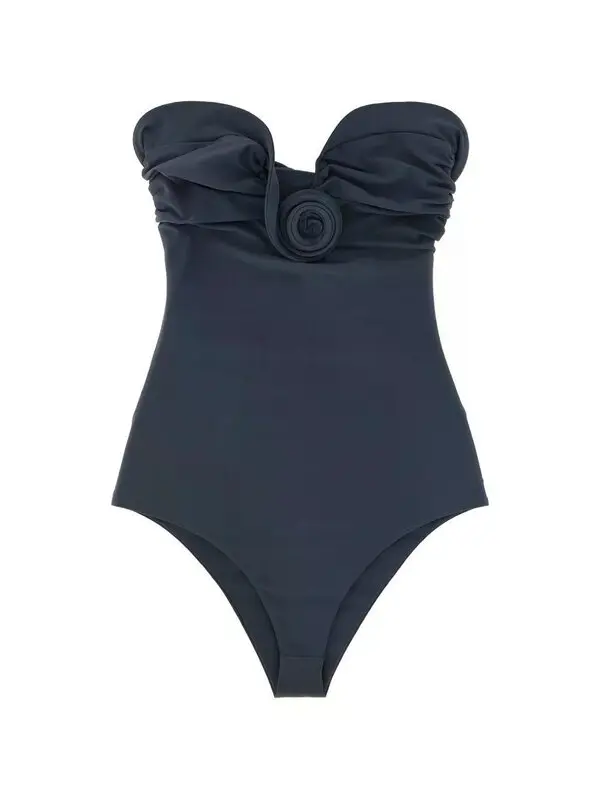 Magda Butrym Flower-detail One-piece Swimsuit - Blue