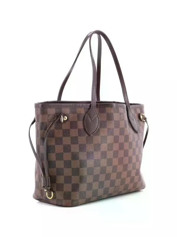 LOUIS VUITTON Neverfull Damier Pm Tote Bag - Brown