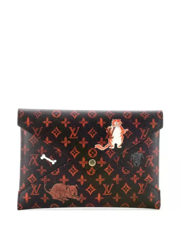 LOUIS VUITTON Kirigami Pochette Set Limited Edition Grace Coddington Catogram Canvas - Brown