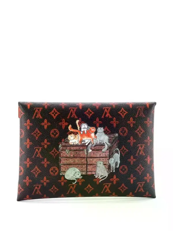LOUIS VUITTON Kirigami Pochette Set Limited Edition Grace Coddington Catogram Canvas - Brown