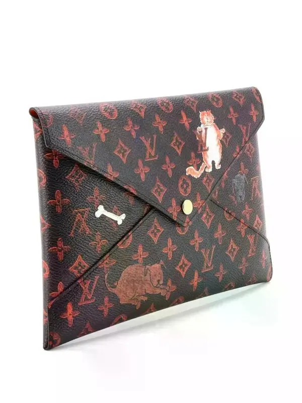 LOUIS VUITTON Kirigami Pochette Set Limited Edition Grace Coddington Catogram Canvas - Brown