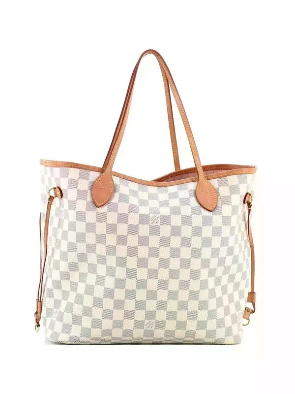LOUIS VUITTON Neverfull Mm Tote Bag - White