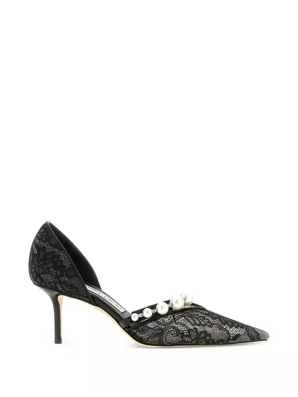 JIMMY CHOO Aurelie 65mm Lace Pumps - Black