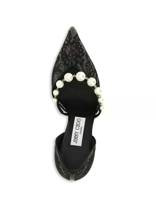JIMMY CHOO Aurelie 65mm Lace Pumps - Black