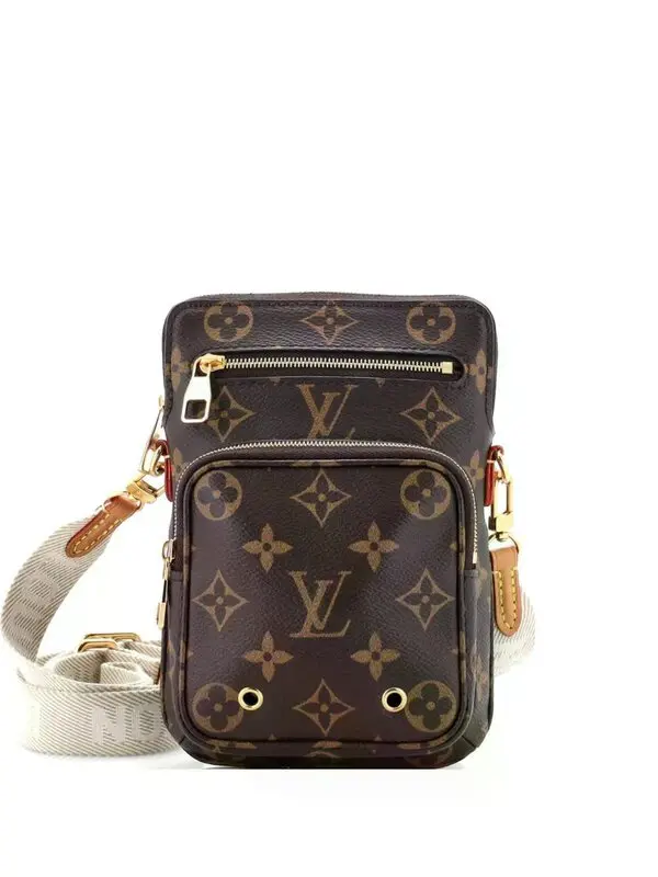 LOUIS VUITTON Utility Phone Sleeve Monogram Crossbody Bag - Brown