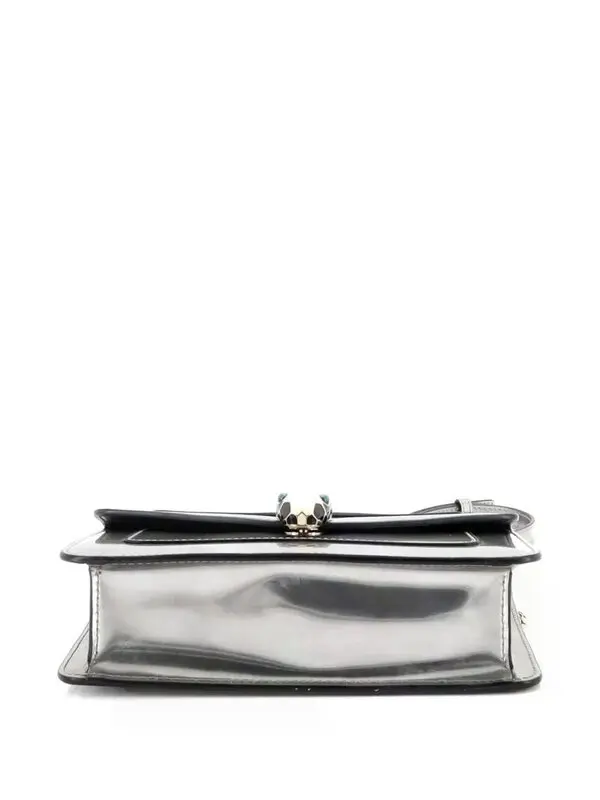 BVLGARI Serpenti Forever Leather Shoulder Bag - Metallic