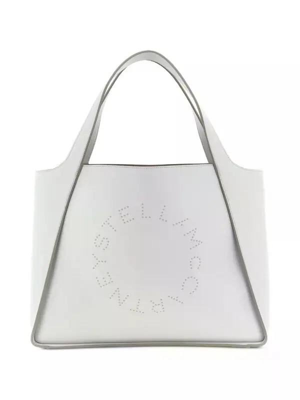Stella McCartney Logo-studded Tote - Grey