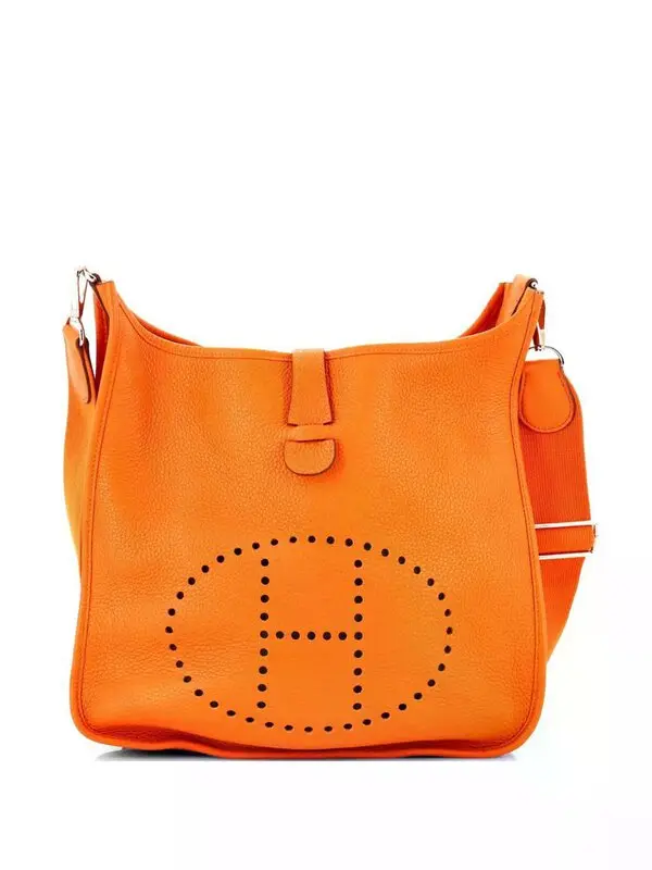 Hermès Evelyne Iii Clemence Gm Crossbody Bag - Orange