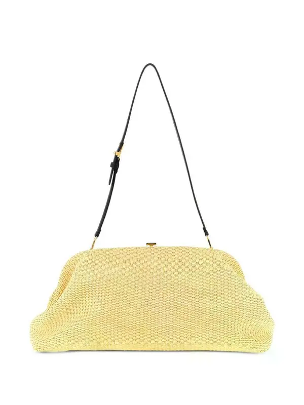 Alberta Ferretti Woven Maxi Clutch - Neutrals