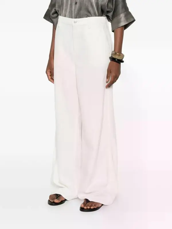 SEVEN Button-fastening Wide-leg Jeans - White