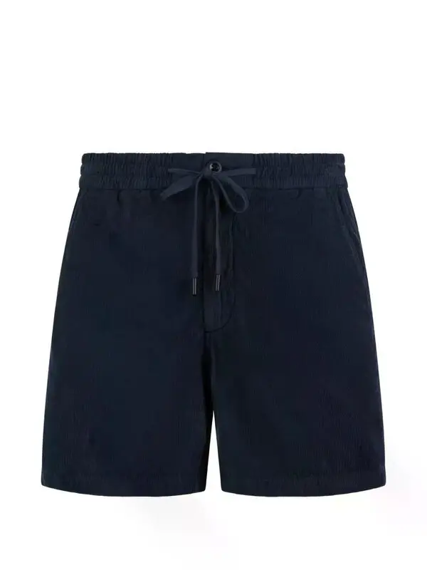 SLOWEAR Corduroy Drawstring Shorts - Blue