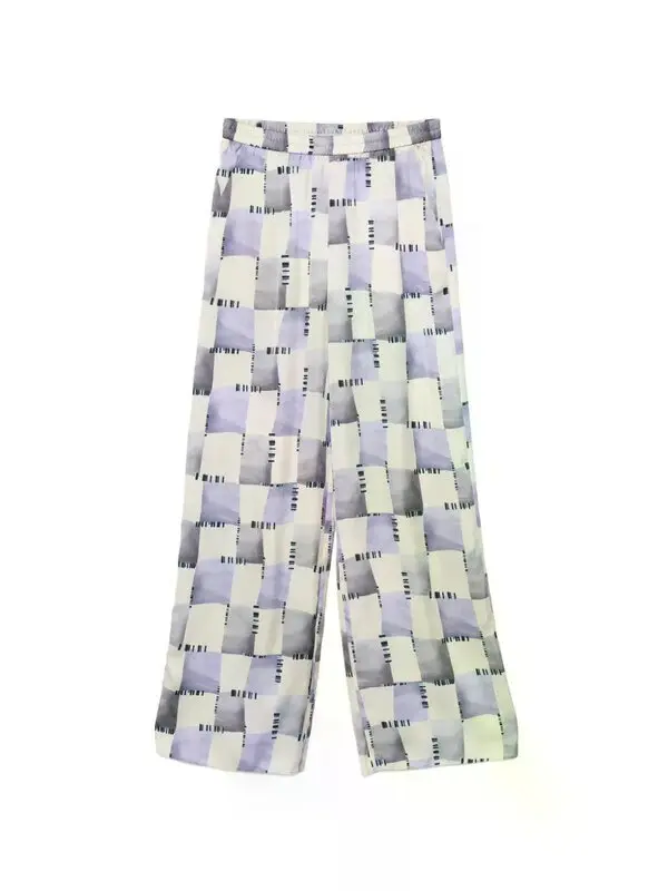 Emporio Armani Patterned Trousers - Neutrals