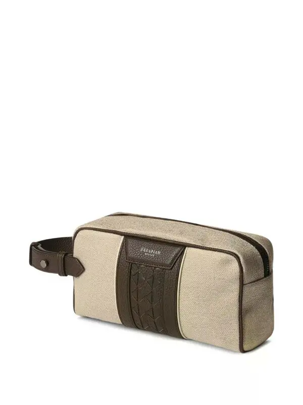 SERAPIAN Logo-detail Wash Bag