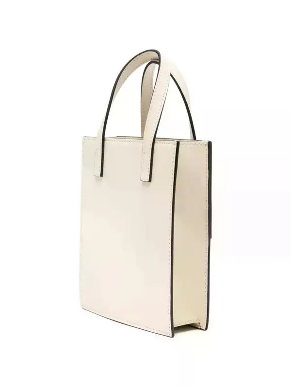 HIDESINS Mini Flap-fastening Tote Bag - Neutrals