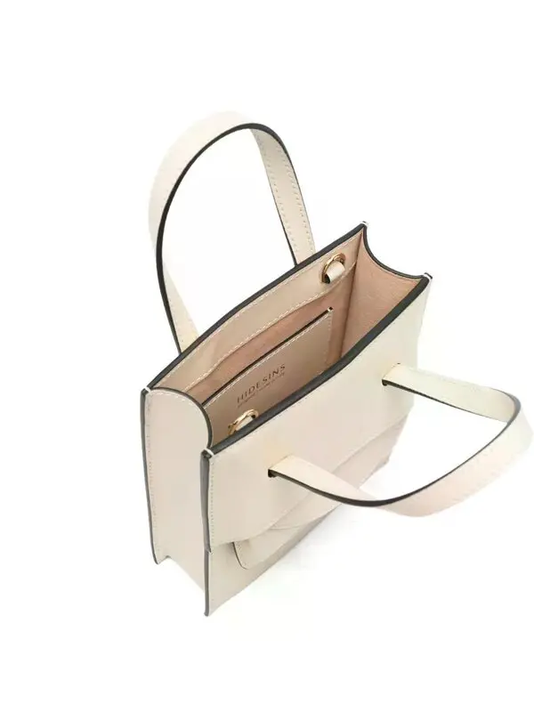HIDESINS Mini Flap-fastening Tote Bag - Neutrals