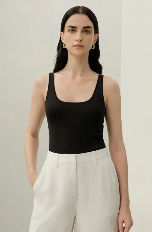 Lilysilk Milano Knit Silk Viscose Tank Top