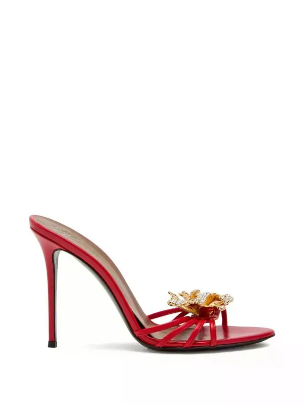 GIUSEPPE ZANOTTI Clandestino Stiletto Sandals - Red
